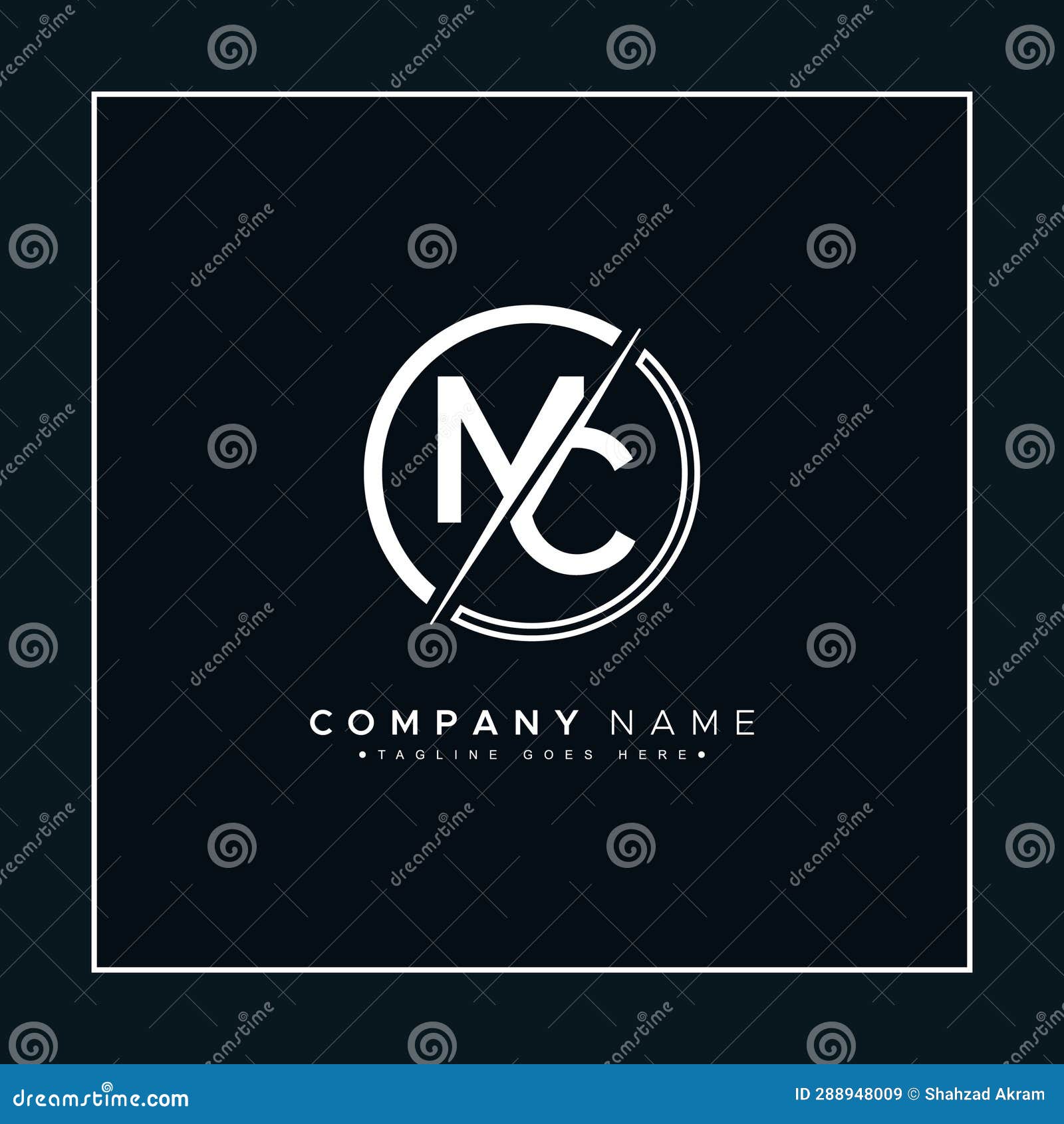 MC Vector Logo Template - Simple Icon for Initial Letter M and C ...