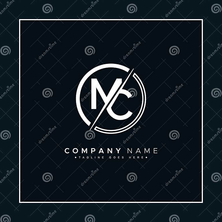 MC Vector Logo Template - Simple Icon for Initial Letter M and C ...