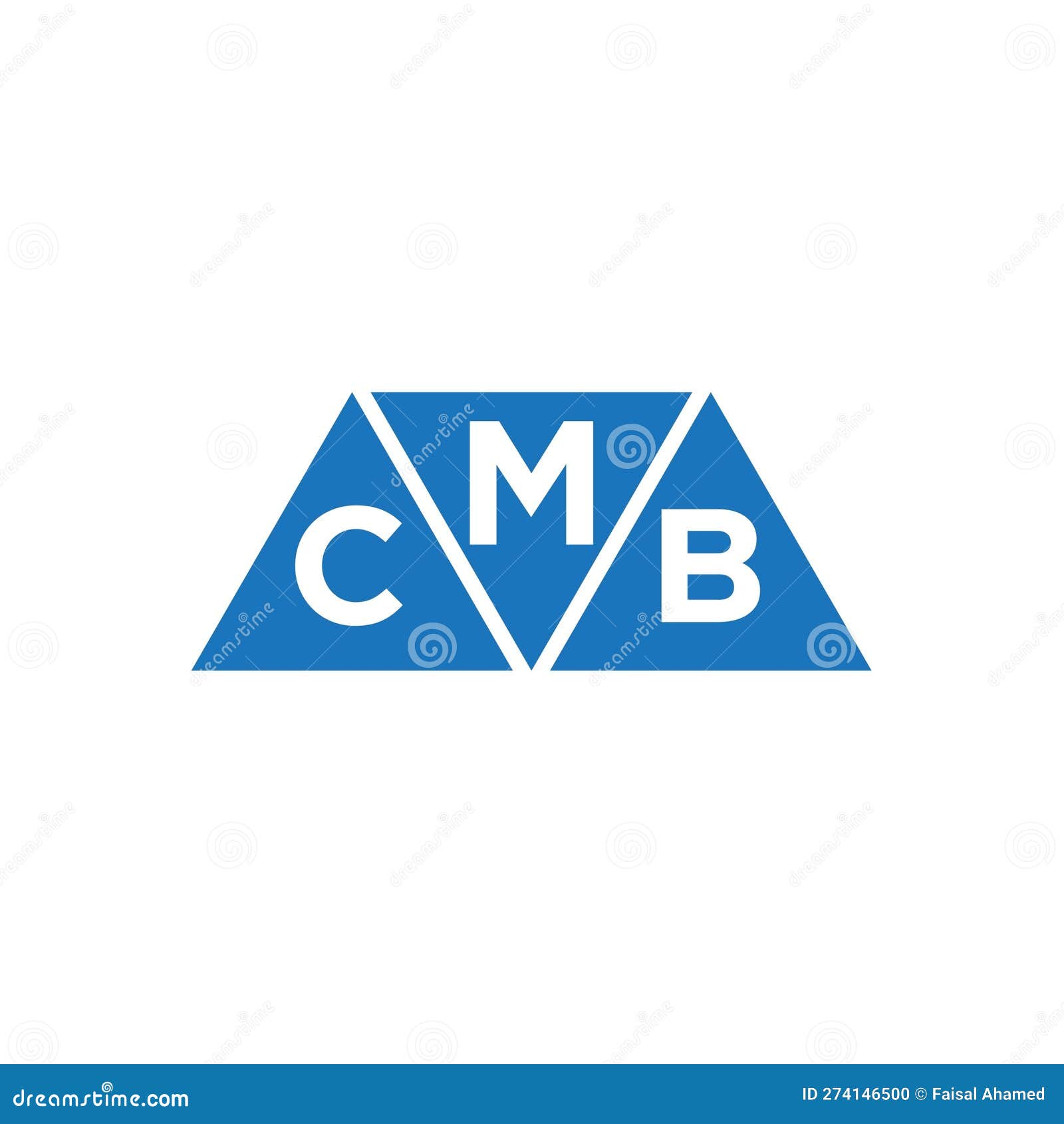 MCB Abstract Initial Logo Design on White Background. MCB Creative ...