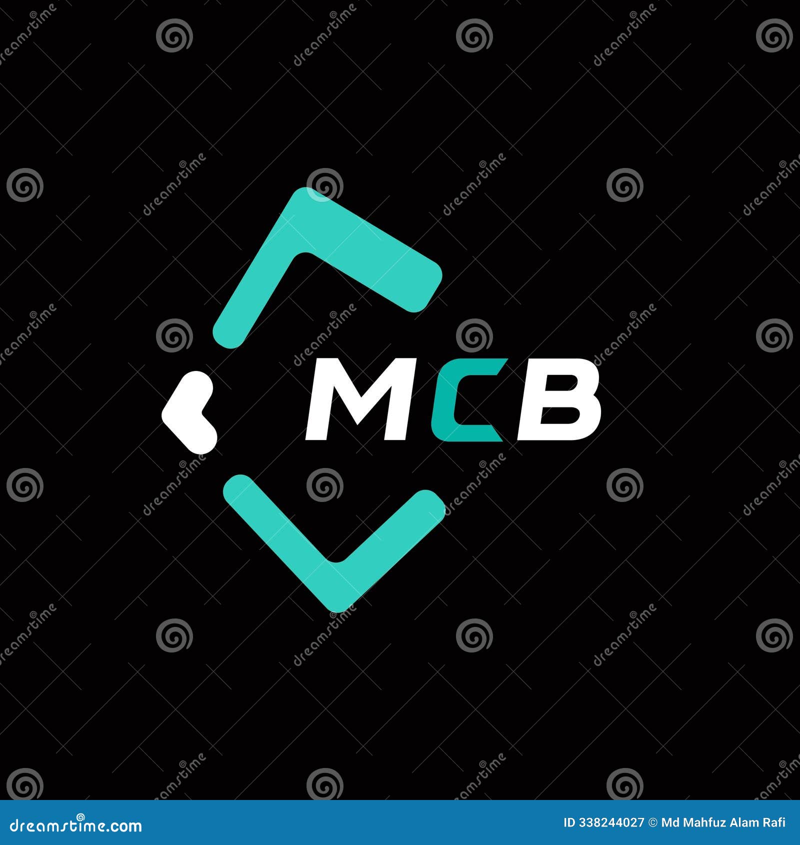 MCB Creative Minimalist Letter Logo. MCB Unique Vector Initials ...