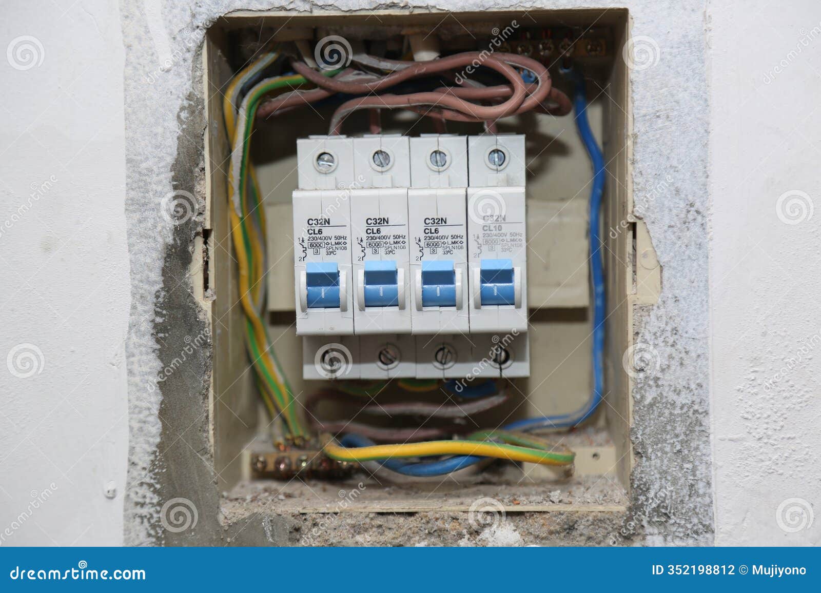 MCB (Miniature Circuit Breaker) Stock Photo - Image of machine ...