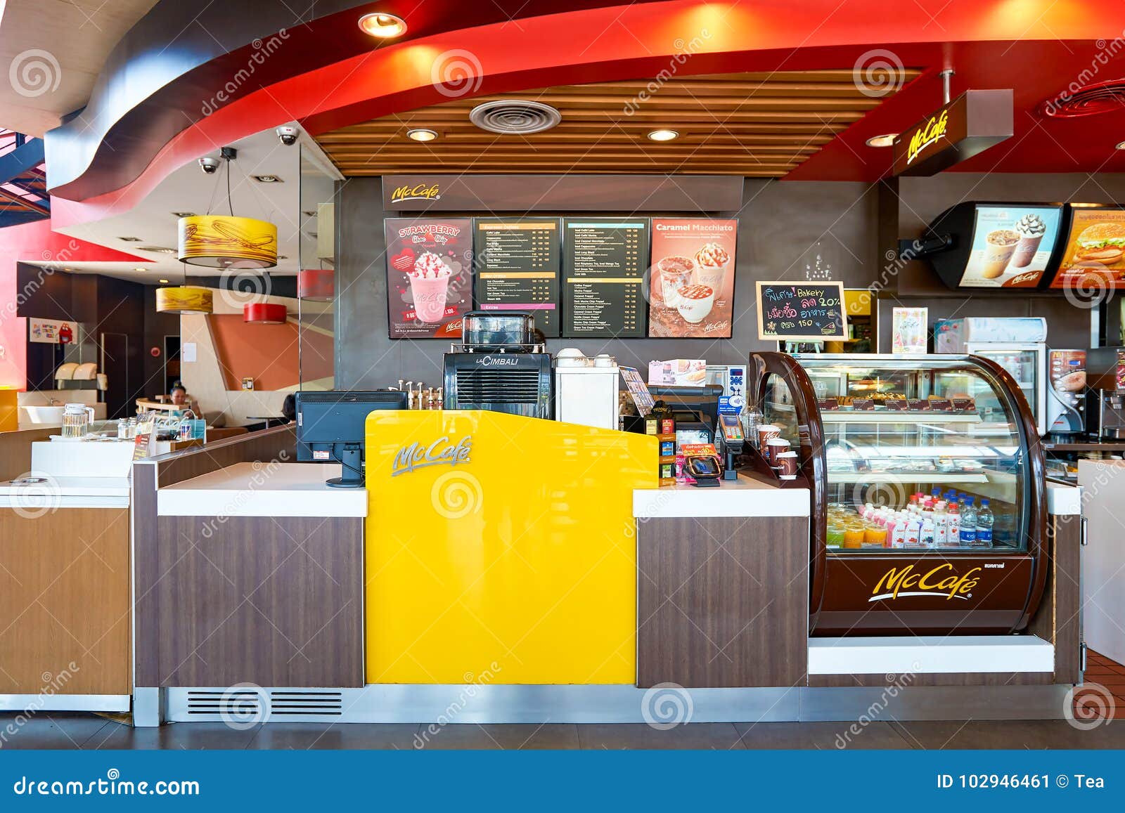 McCafe foto editorial. Imagen de licencia, industria - 102946461