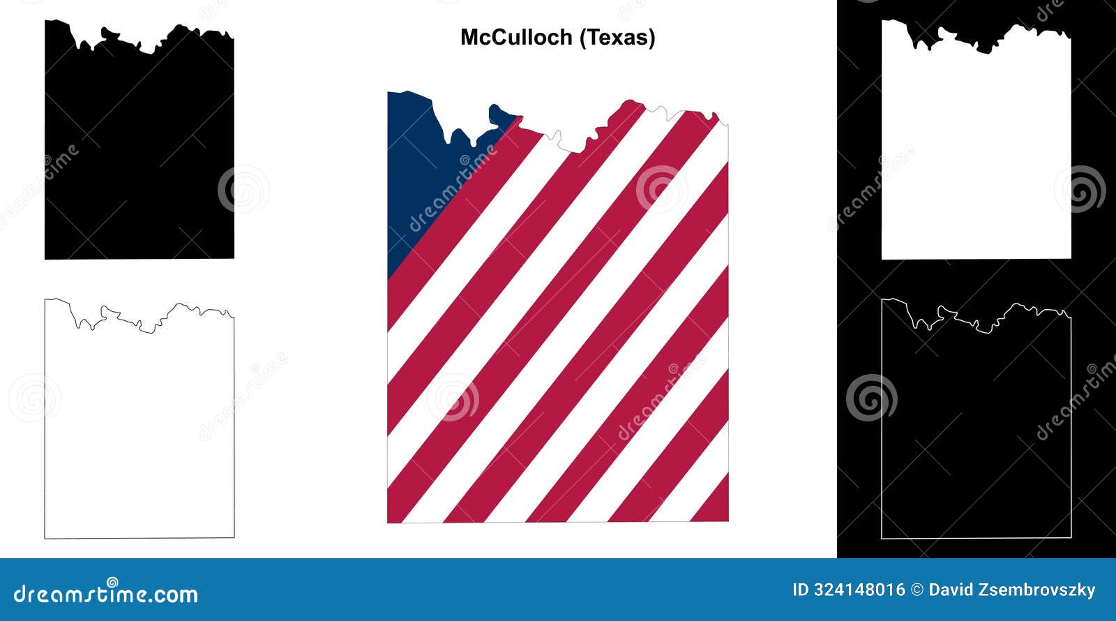 McCulloch outline map stock illustration. Illustration of mcculloch ...