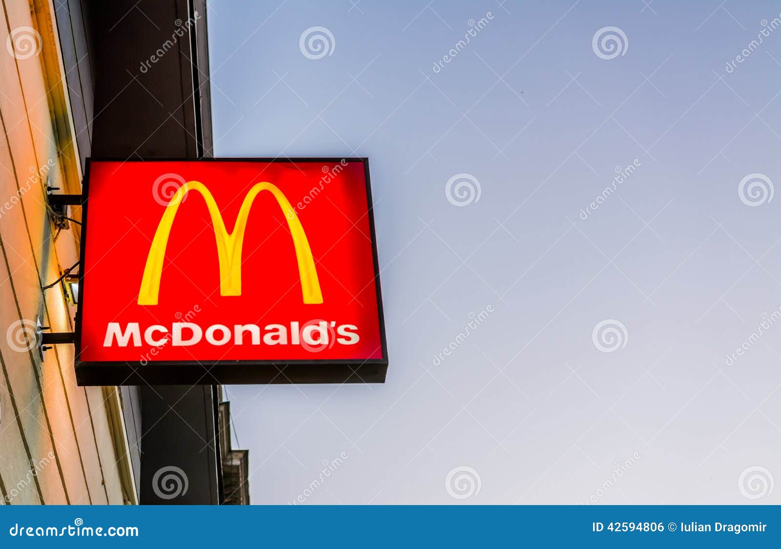 McDonald editorial photo. Image of banner, mcdonald, junk - 42594806