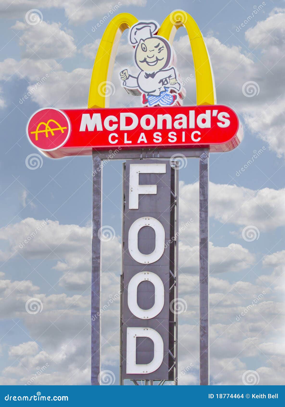 McDonald S Classic Restaurant Food Sign Editorial Stock Image - Image ...