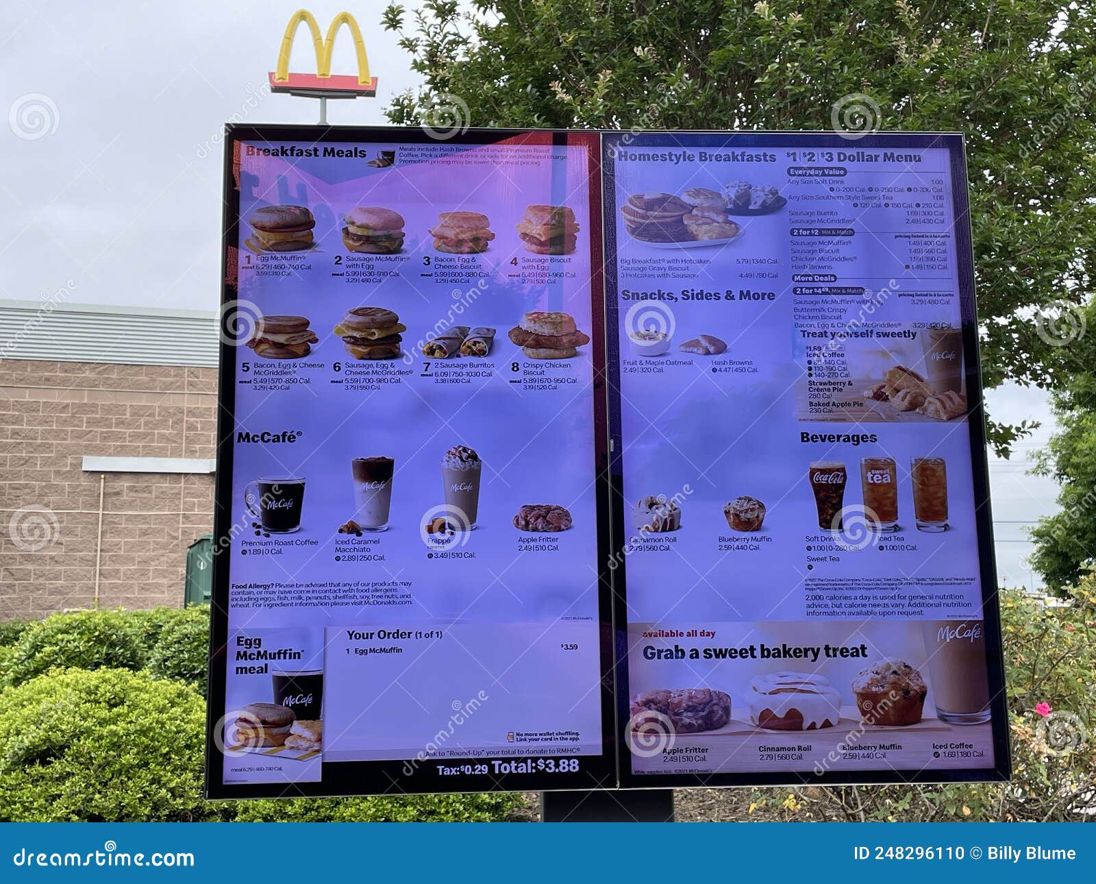 Digital Menu At McDonalds Drive Thru Editorial Photo | CartoonDealer ... Digital Menu At McDonalds Drive Thru Editorial Photo | CartoonDealer ...
