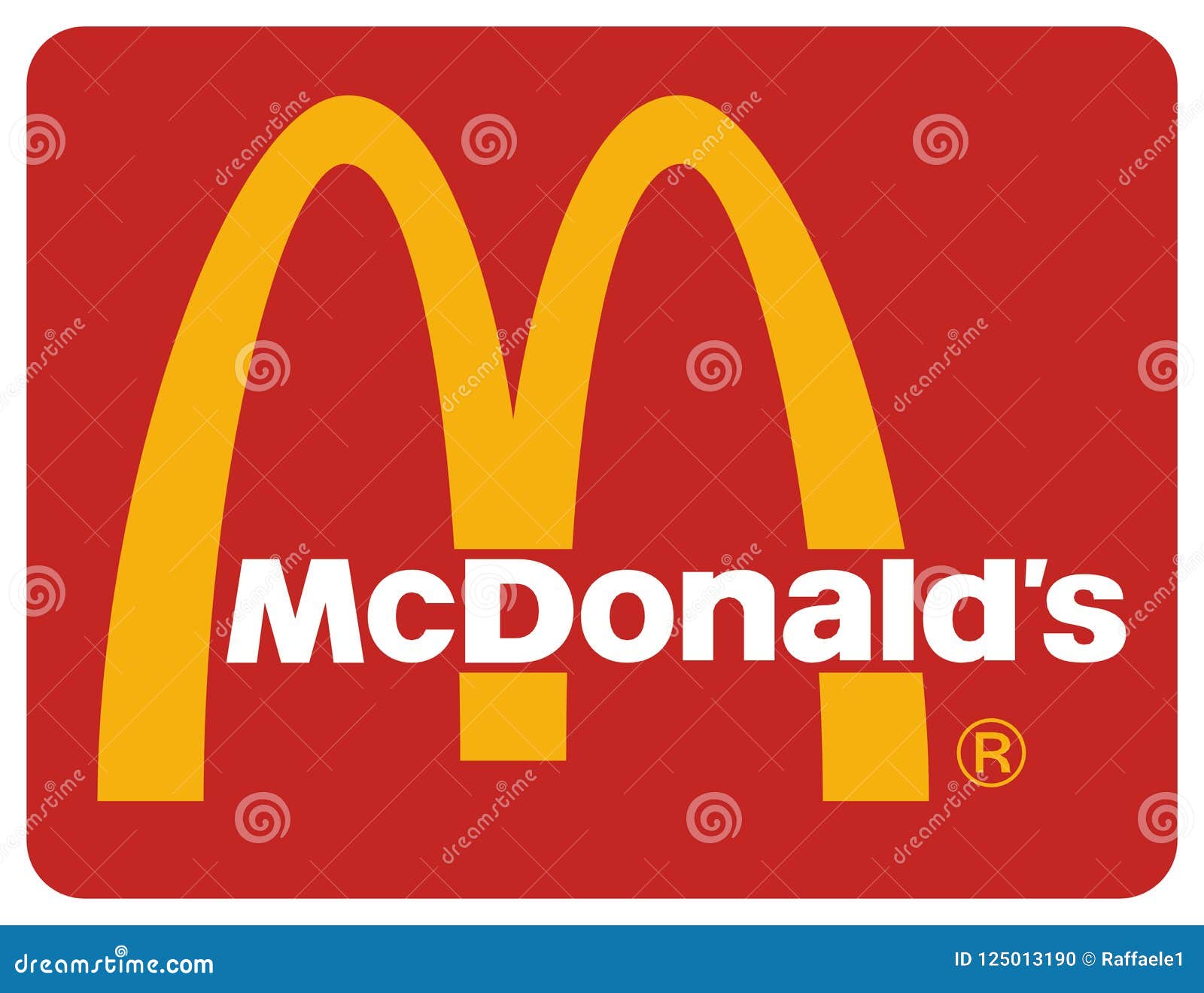 McDonald`s Logo editorial image. Illustration of illustrator - 125013190