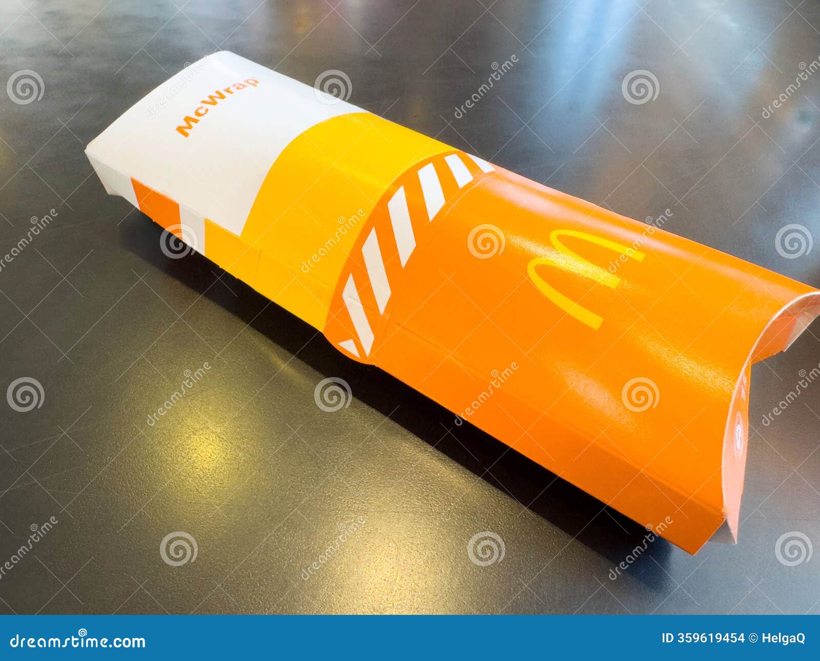 Mcdonald S Mcwrap Packaging on Dark Surface Editorial Stock Image ...
