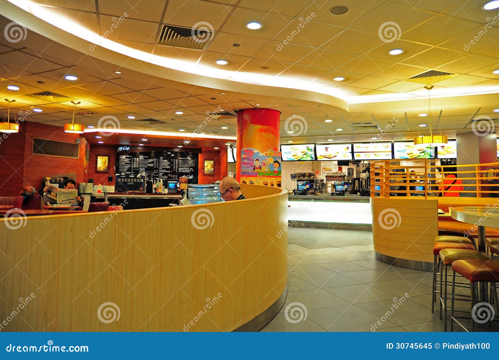 Mcdonald S Restaurant Interior Editorial Image - Image of mcdonalds ...