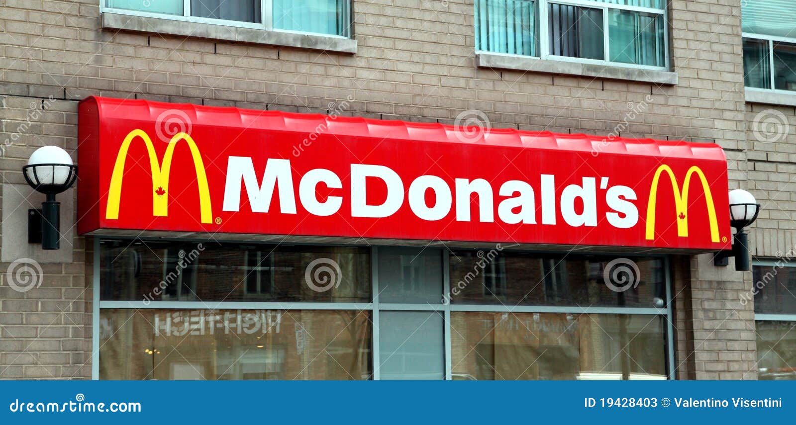 McDonald s Sign editorial stock photo. Image of restaurants - 19428403