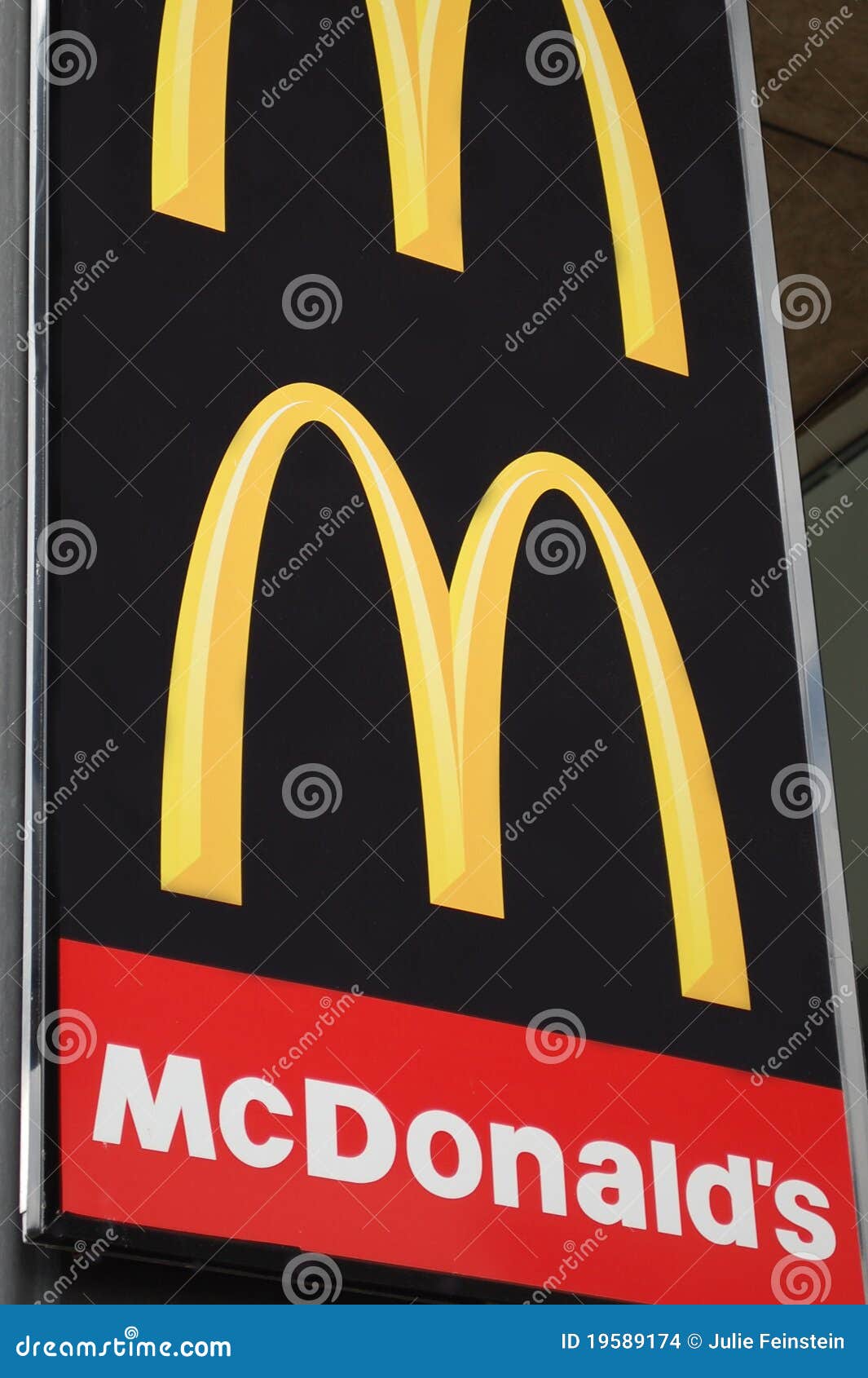 McDonald s Sign editorial stock image. Image of hamburger - 19589174