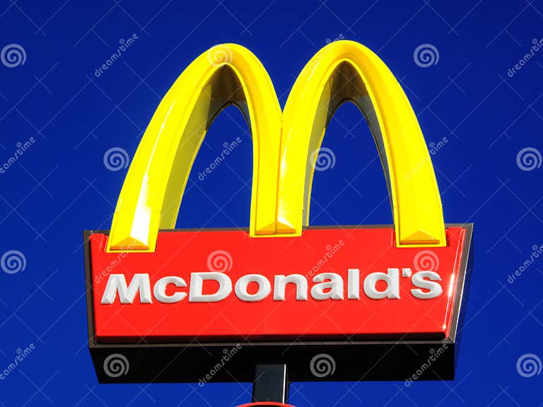 McDonald s sign editorial stock photo. Image of signage - 20742613