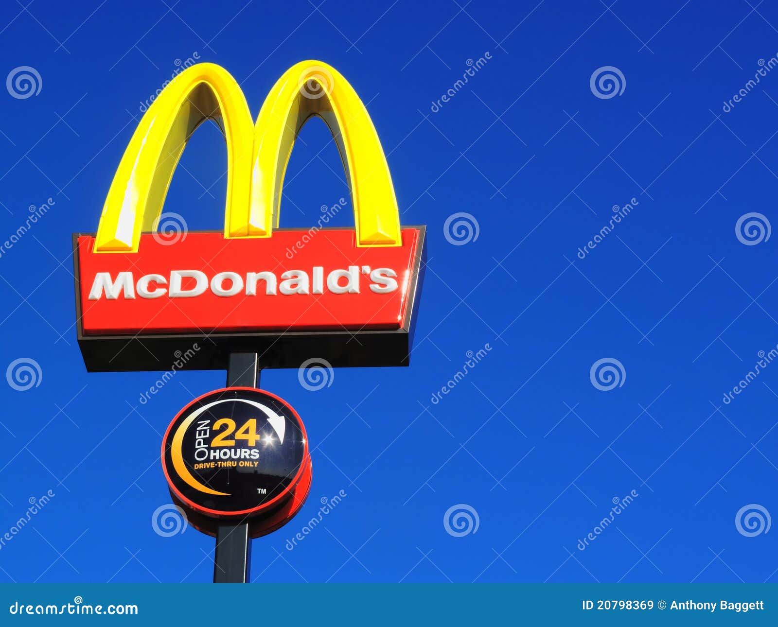 McDonald s sign editorial stock image. Image of clear - 20798369