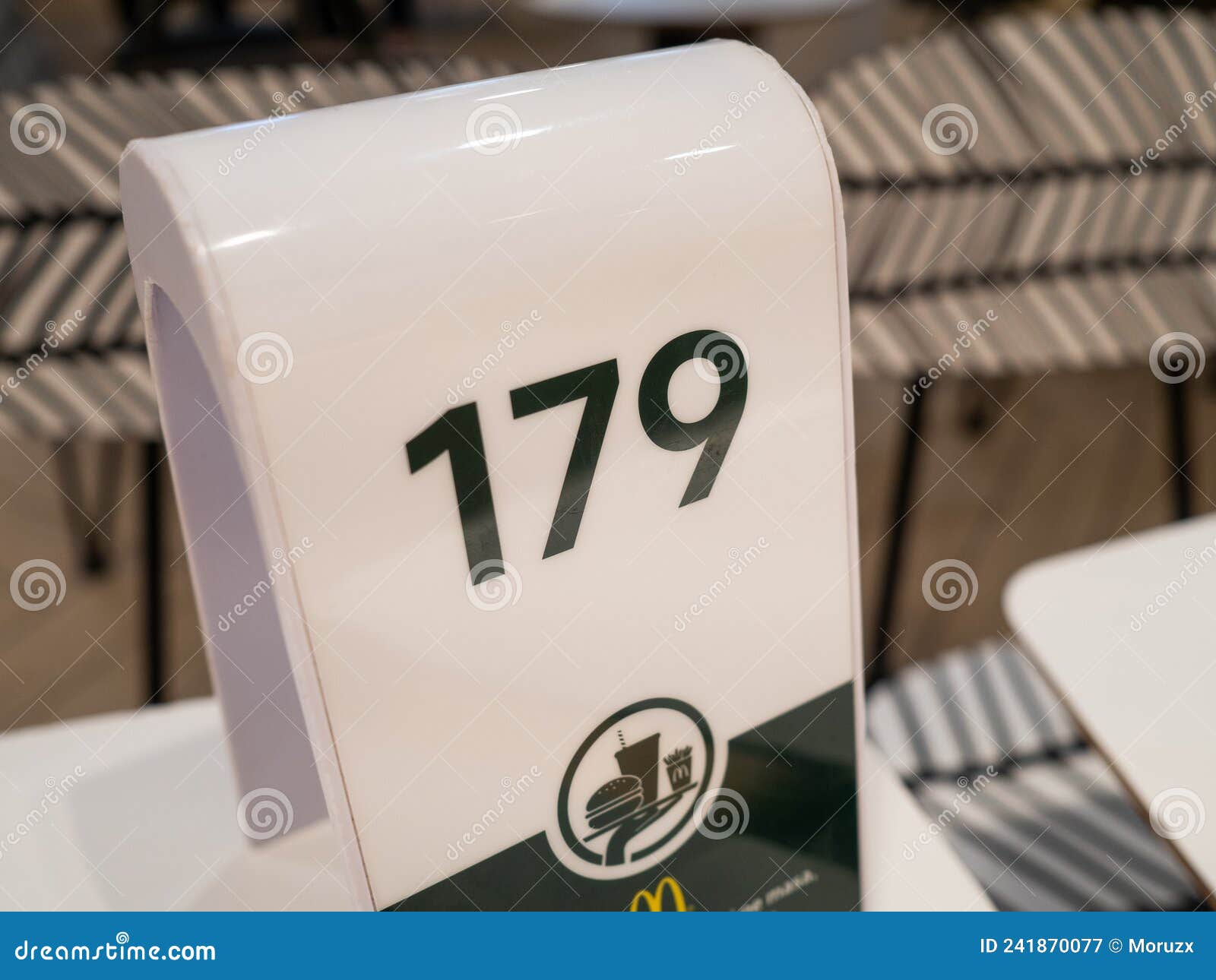McDonalds Restaurant Table Locator Indicator Editorial Photography ...