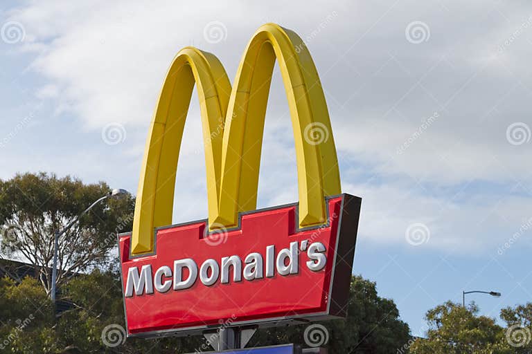 McDonalds sign editorial image. Image of branding, donalds - 21184250