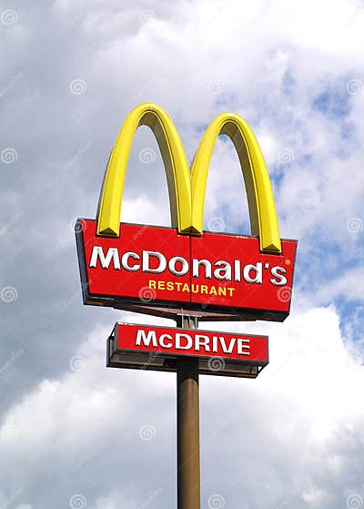 McDonalds sign editorial stock photo. Image of mcdonalds - 9857338