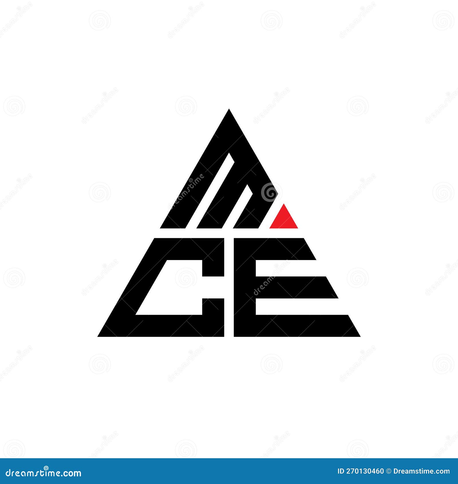 MCE Triangle Letter Logo Design with Triangle Shape. MCE Triangle Logo ...
