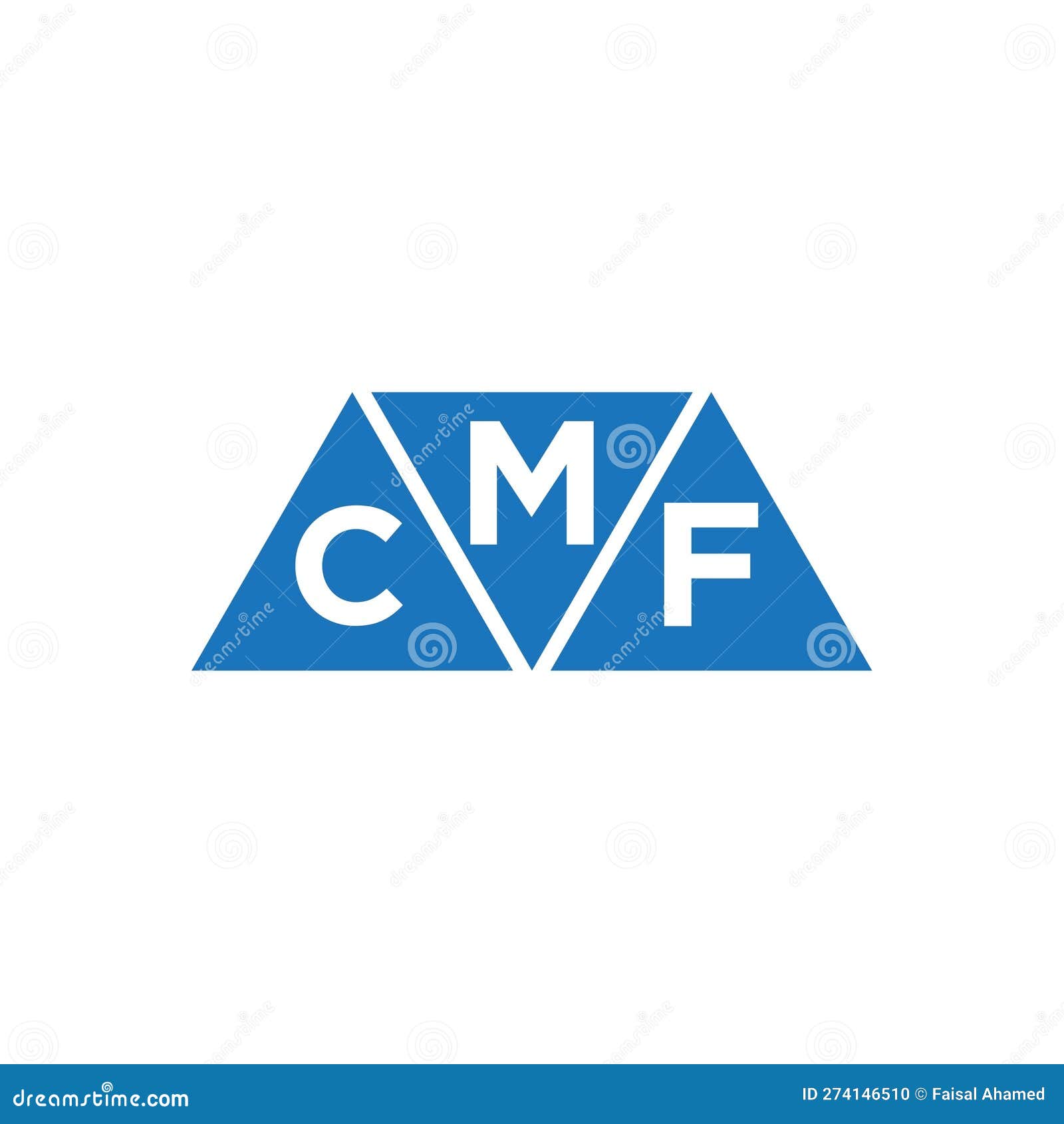 MCF Abstract Initial Logo Design on White Background. MCF Creative ...