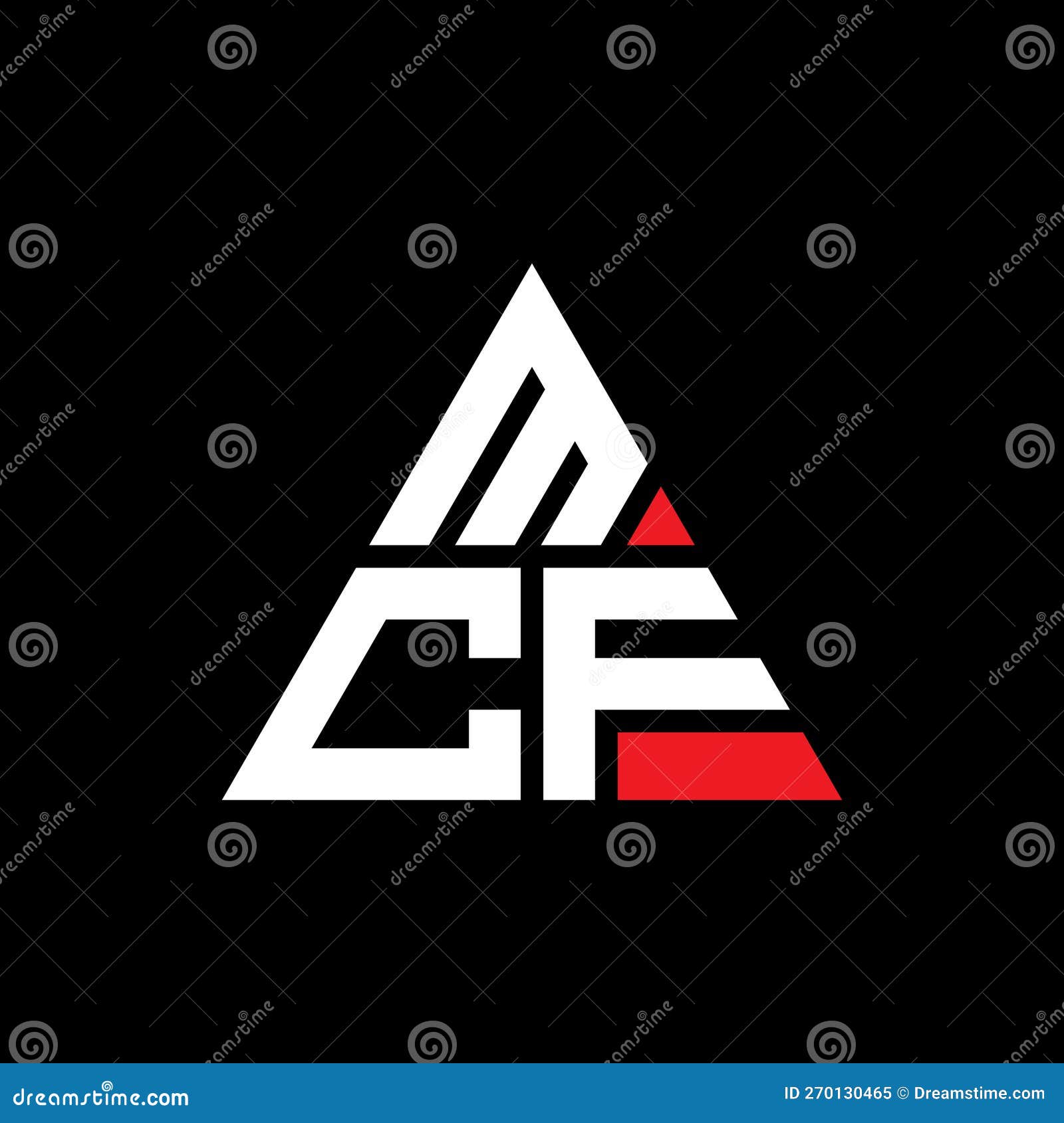 MCF Triangle Letter Logo Design with Triangle Shape. MCF Triangle Logo ...
