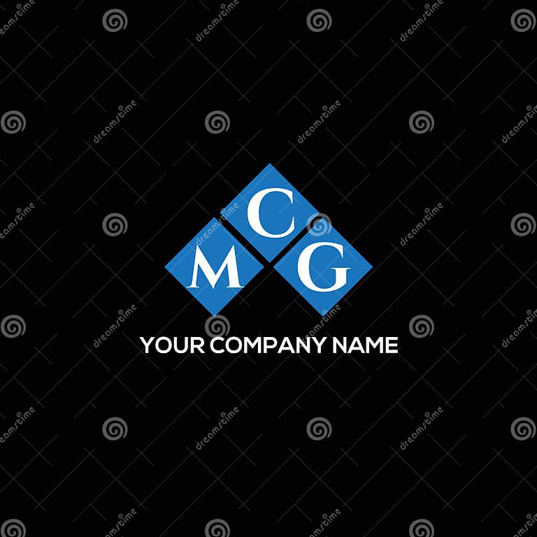 MCG Letter Logo Design on BLACK Background. MCG Creative Initials ...