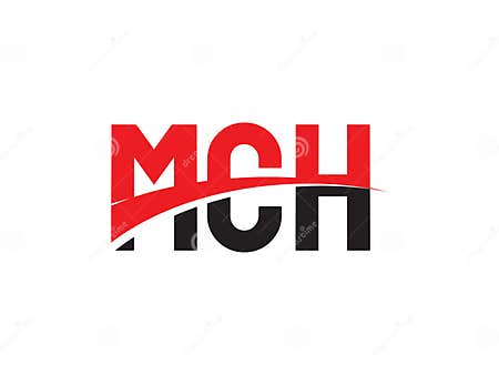 MCH Letter Initial Logo Design Stock Vector - Illustration of font ...