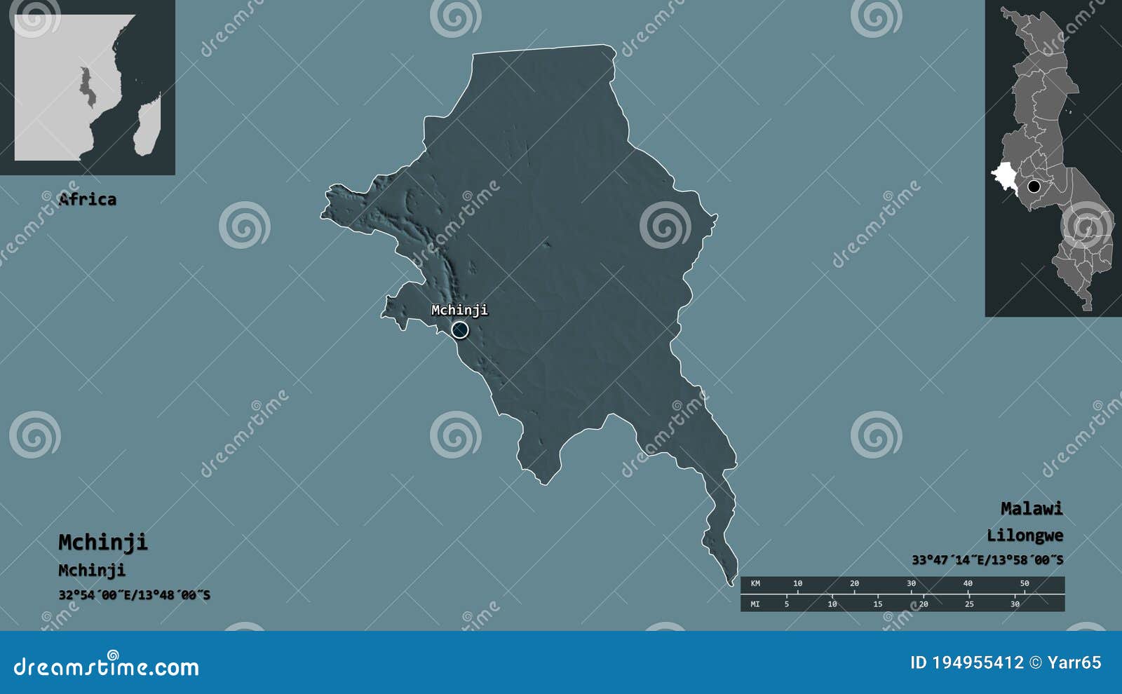 Mchinji, District of Malawi,. Previews. Administrative Stock ...