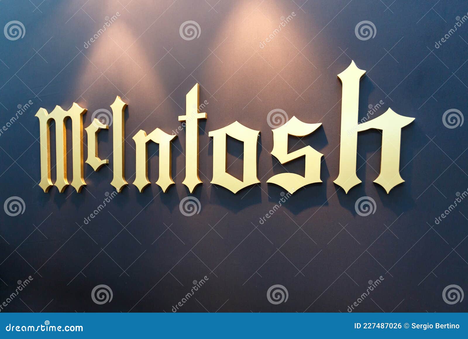 McIntosh logo editorial photo. Image of logo, editorial - 227487026