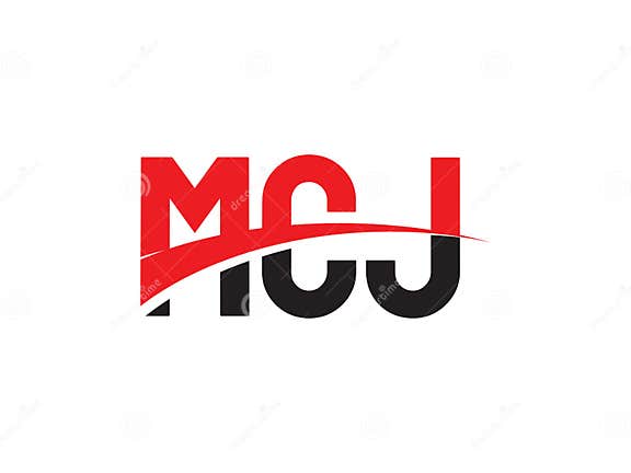 MCJ Letter Initial Logo Design Stock Vector - Illustration of logo ...
