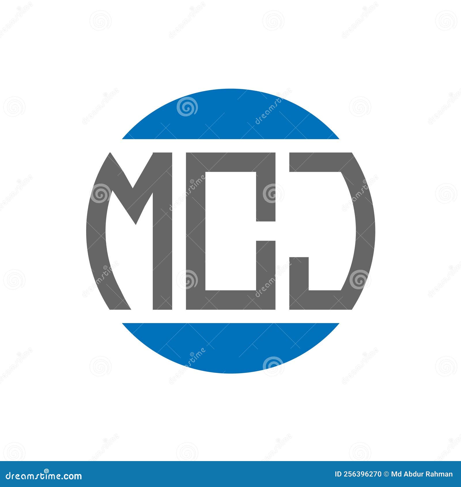 MCJ Letter Logo Design on White Background. MCJ Creative Initials ...