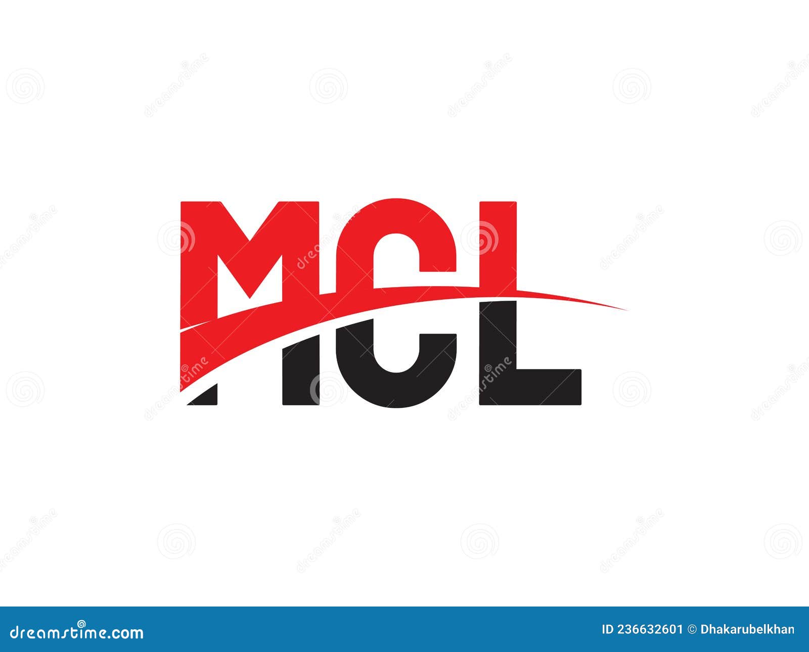 MCL Letter Initial Logo Design Stock Vector - Illustration of swoosh ...
