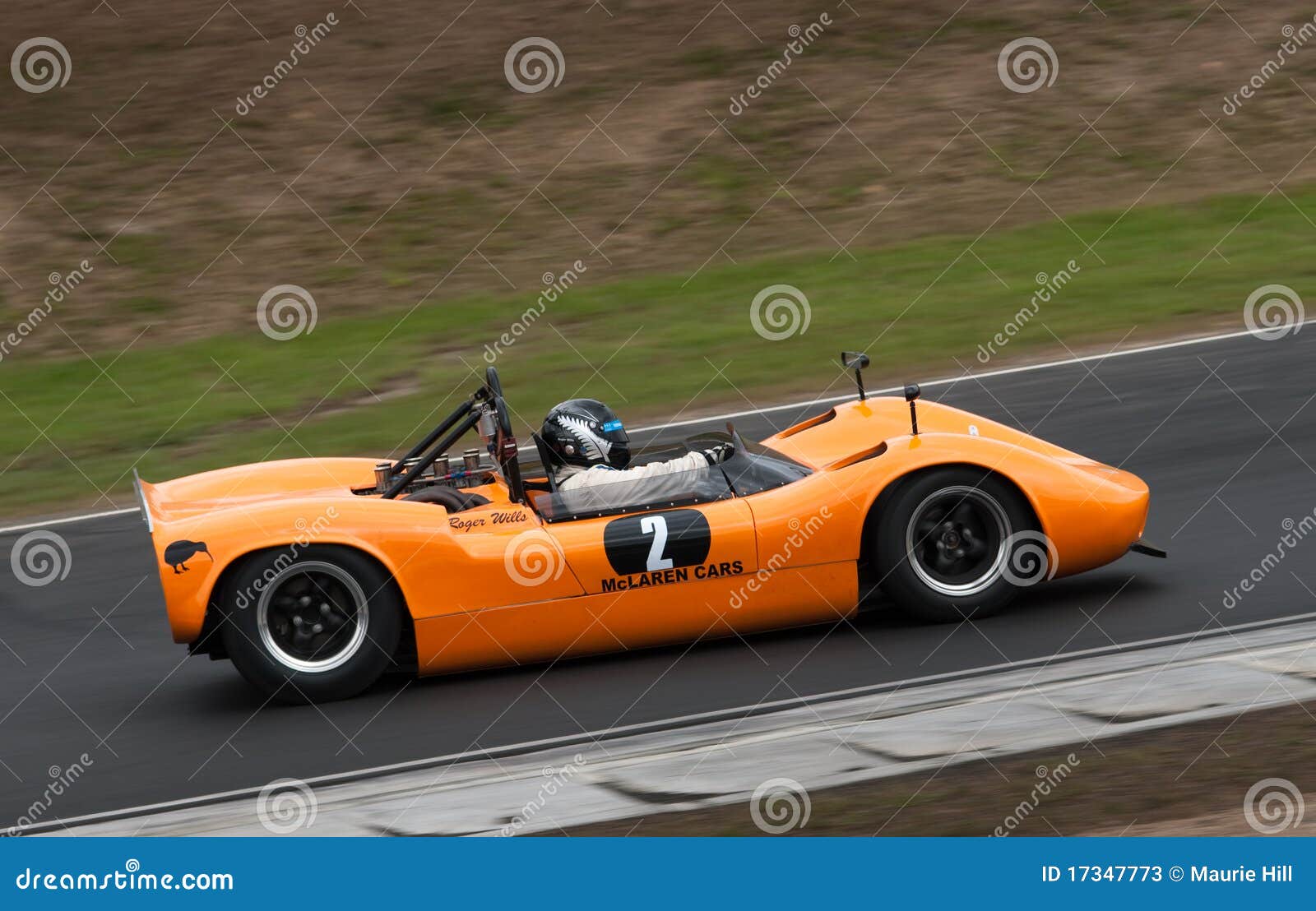 McLaren Can-am Racing Car at Speed Editorial Stock Photo - Image of ...