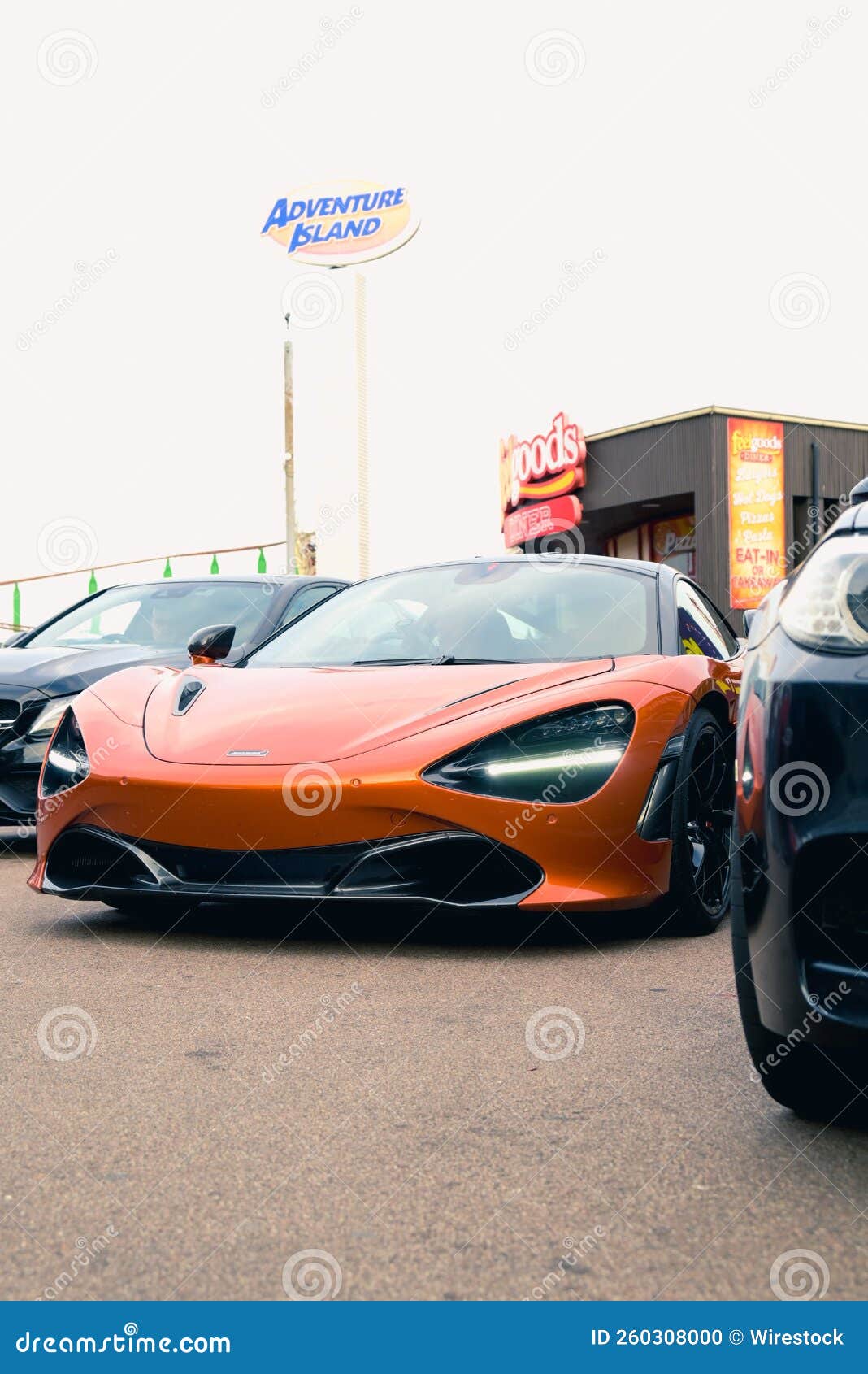 Mclaren 720s at a car meet editorial image. Image of engine - 260308000