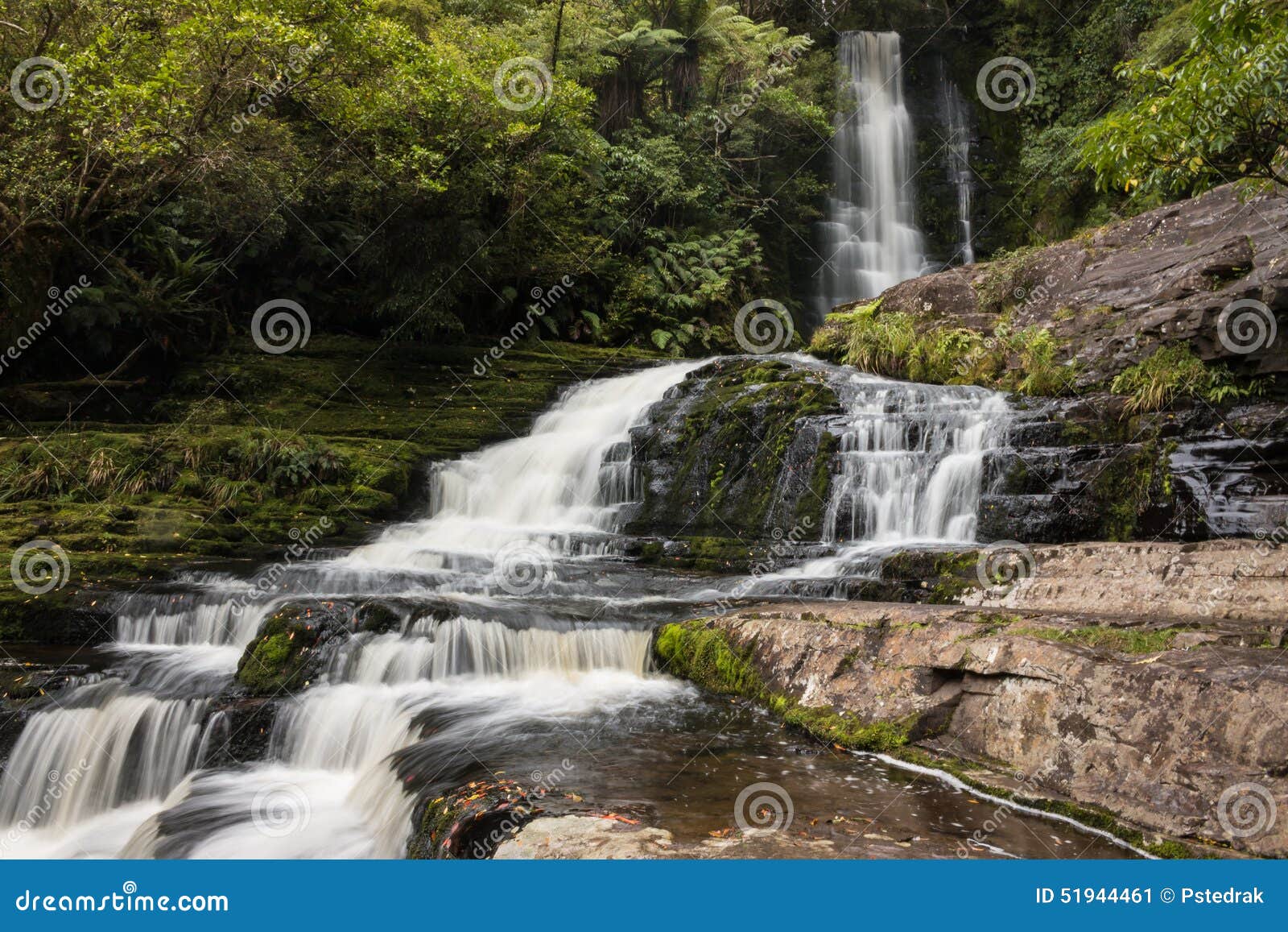 McLean Falls in Catlins stock image. Image of catlins - 51944461