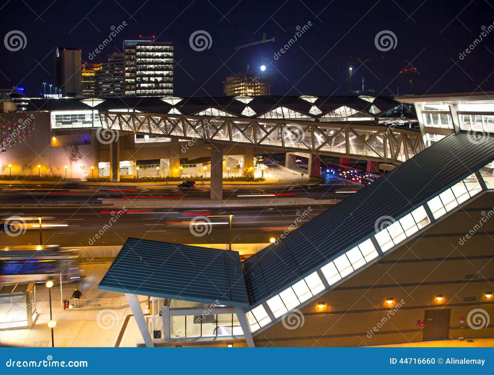 McLean Metro Station - Tysons Corner Stock Photo - Image of landscape ...