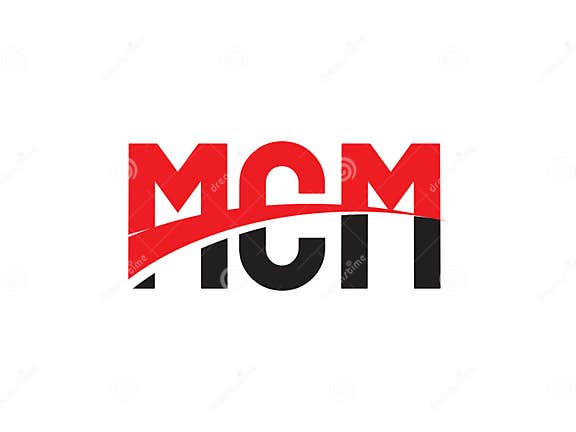 MCM Letter Initial Logo Design Stock Vector - Illustration of icon ...