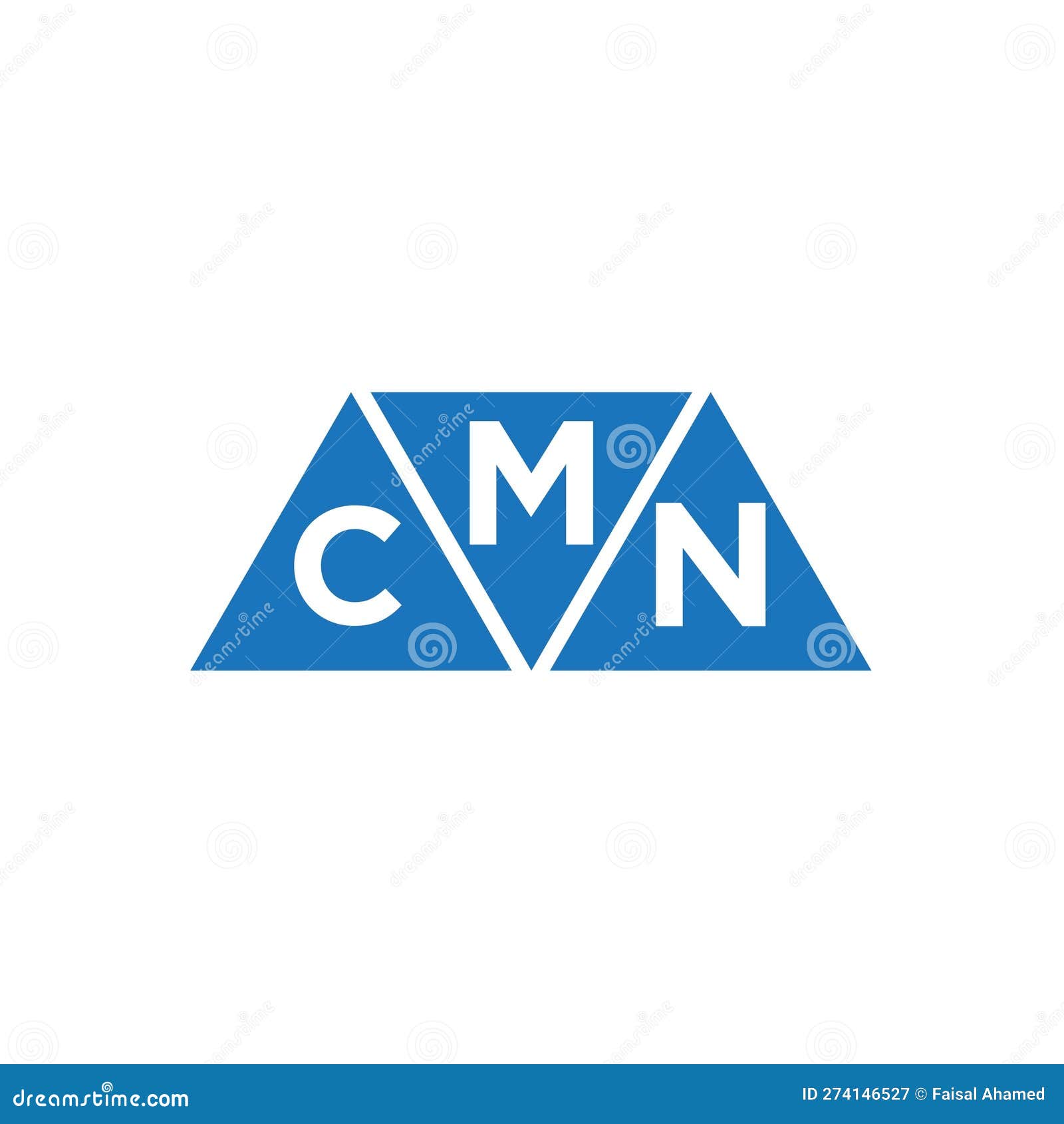MCN Abstract Initial Logo Design on White Background. MCN Creative ...