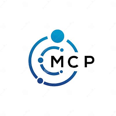 MCP Letter Technology Logo Design on White Background. MCP Creative ...