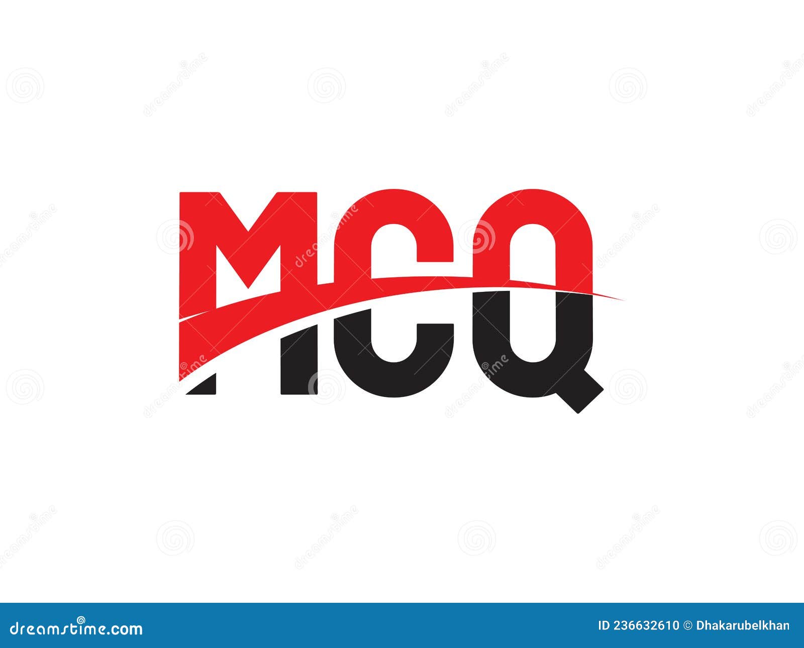 MCQ Letter Initial Logo Design Stock Vector - Illustration of company ...