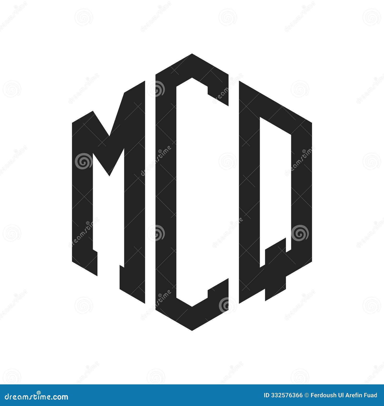 MCQ Logo Design. Initial Letter MCQ Monogram Logo Using Hexagon Shape ...