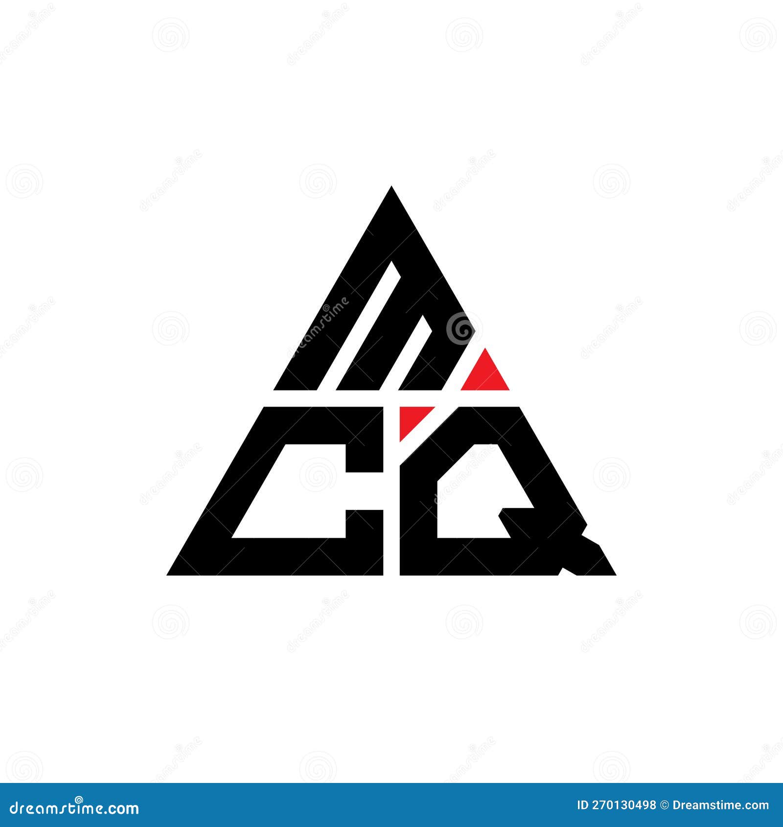 MCQ Triangle Letter Logo Design with Triangle Shape. MCQ Triangle Logo ...