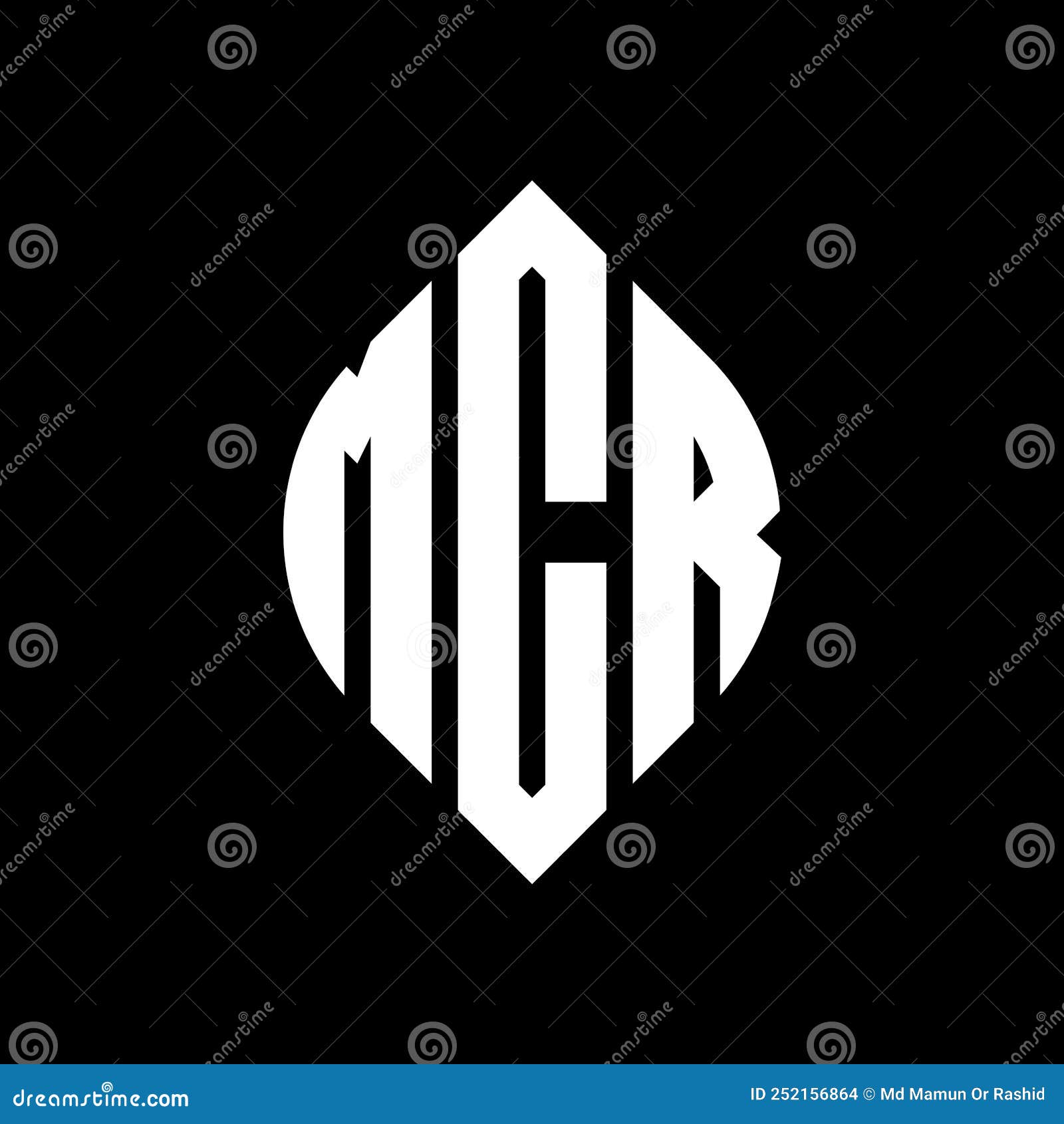 MCR Circle Letter Logo Design with Circle and Ellipse Shape. MCR ...