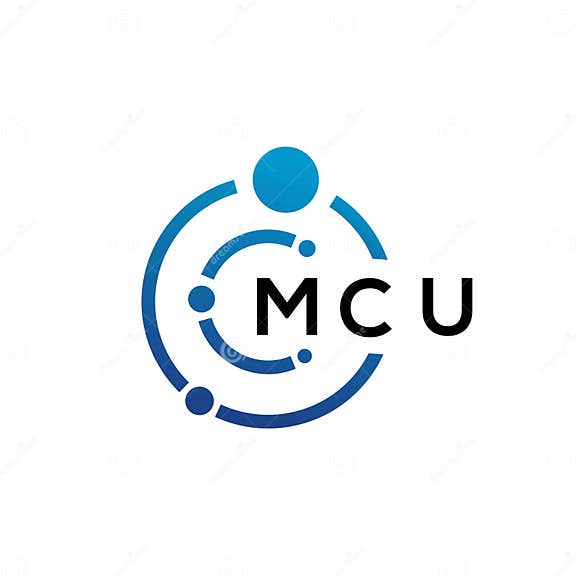 MCU Letter Technology Logo Design on White Background. MCU Creative ...
