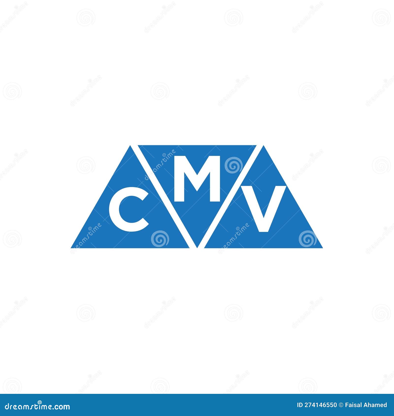 MCV Abstract Initial Logo Design on White Background. MCV Creative ...
