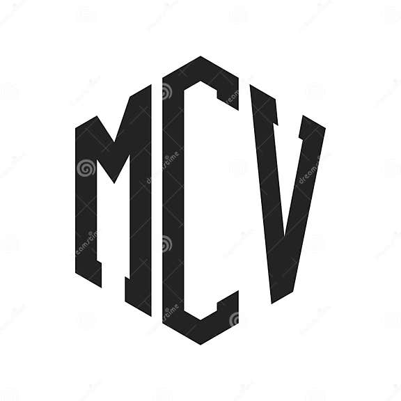 MCV Logo Design. Initial Letter MCV Monogram Logo Using Hexagon Shape ...