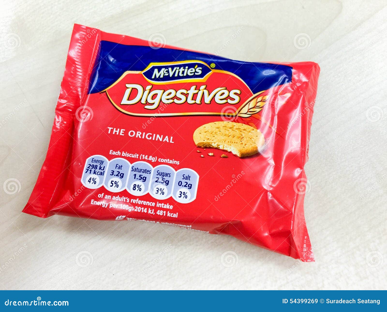 McVities Digestives Biscuit Editorial Stock Image - Image of healthy ...