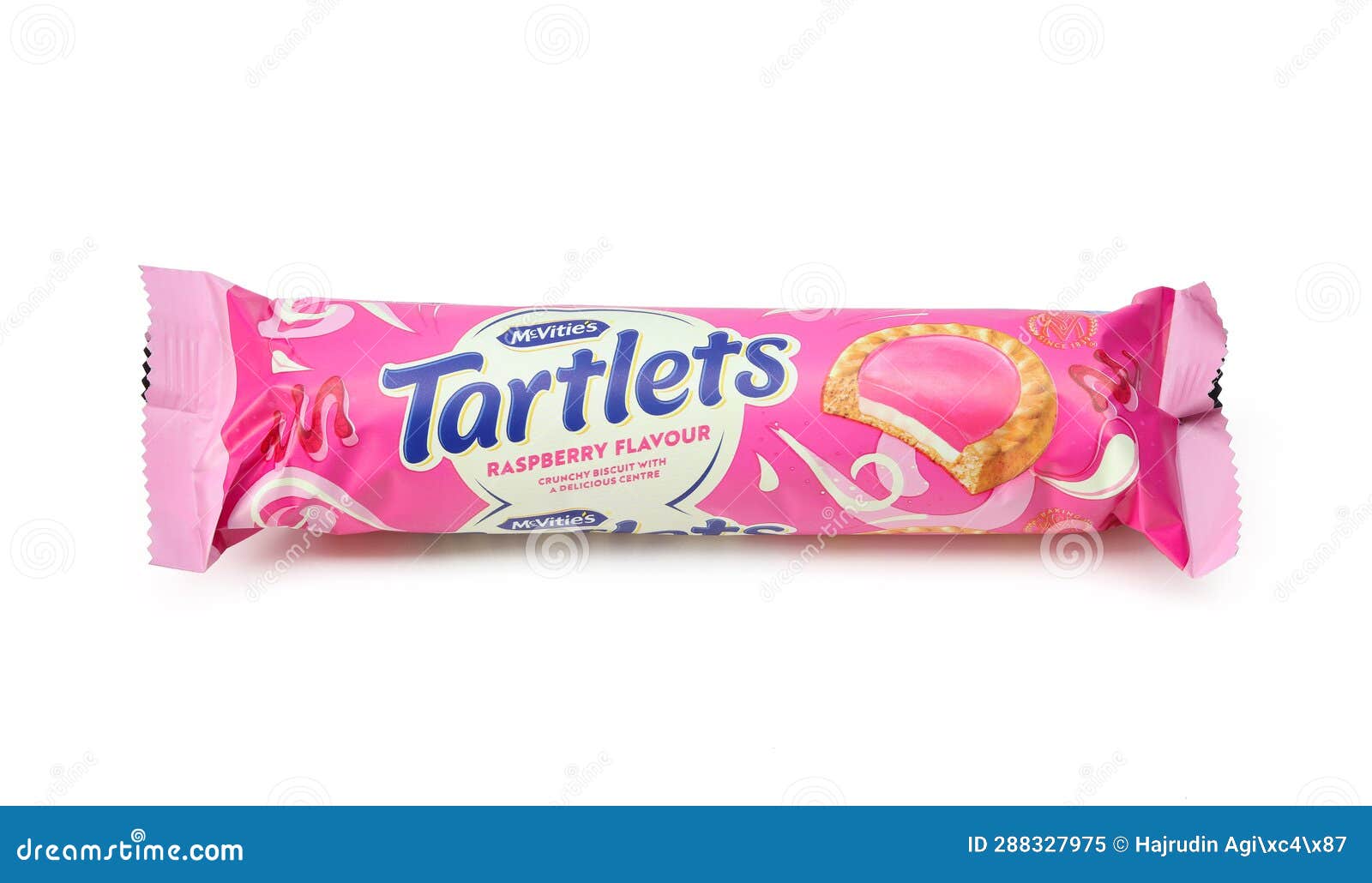 McVities Tartlets Package Raspberry Flavour Isolated on White ...