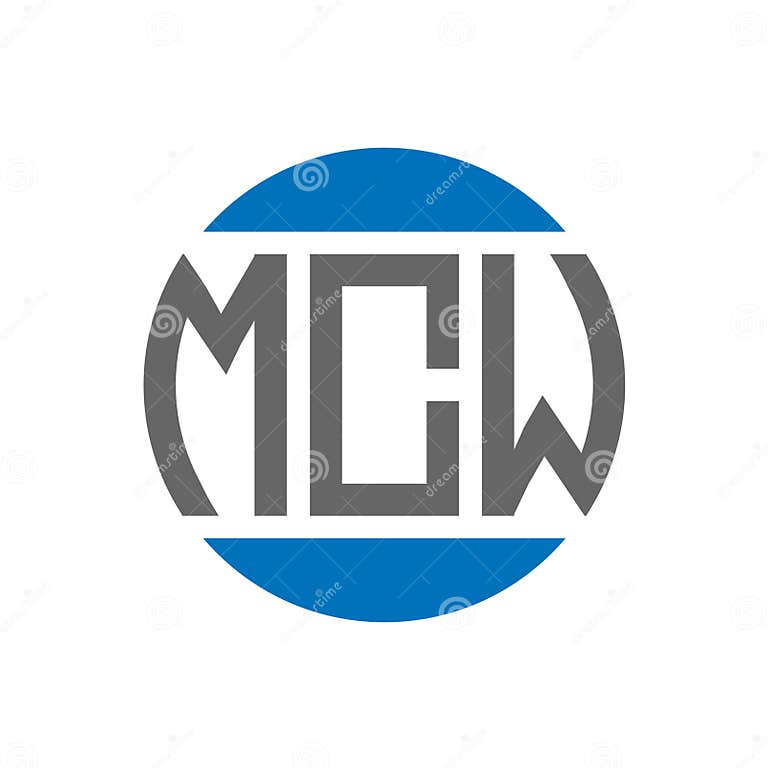 MCW Letter Logo Design on White Background. MCW Creative Initials ...