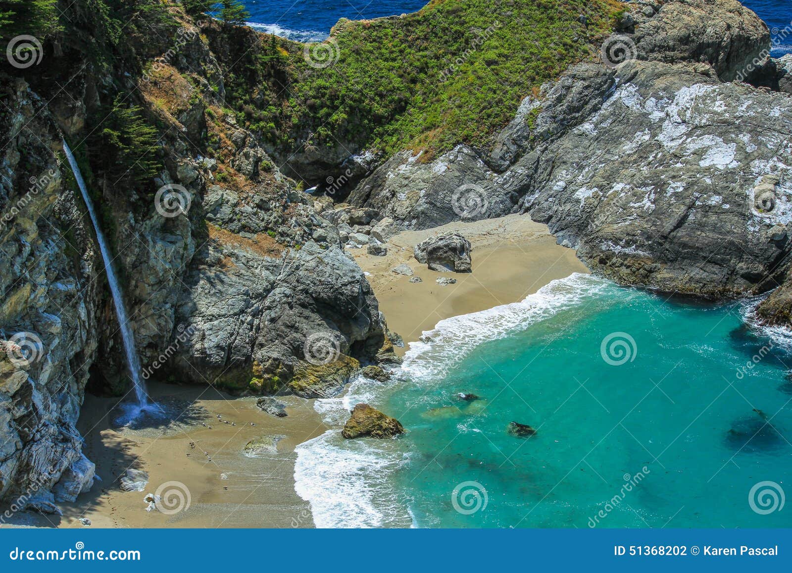McWay Falls Big Sur California Stock Photo - Image of park, cove: 51368202