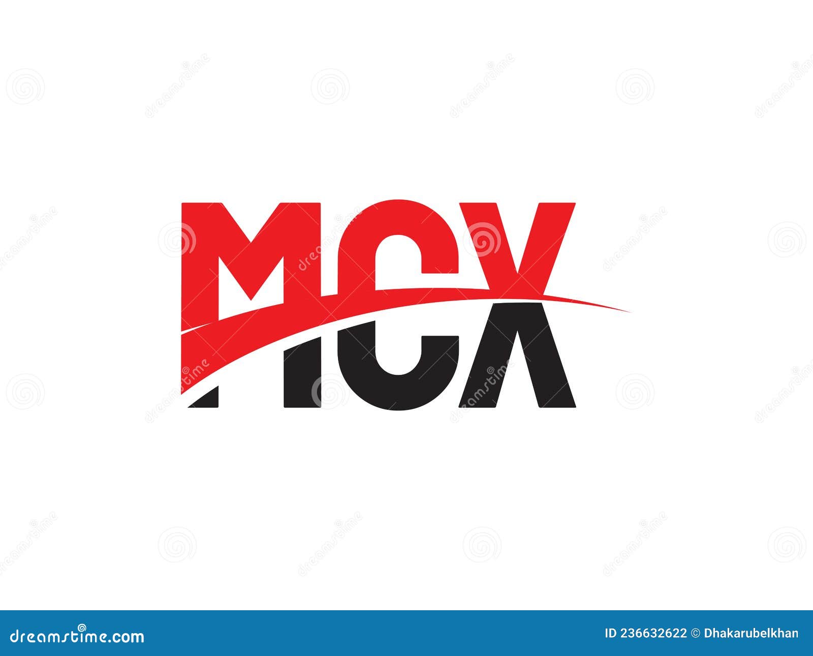 MCX Letter Initial Logo Design Stock Vector - Illustration of swoosh ...
