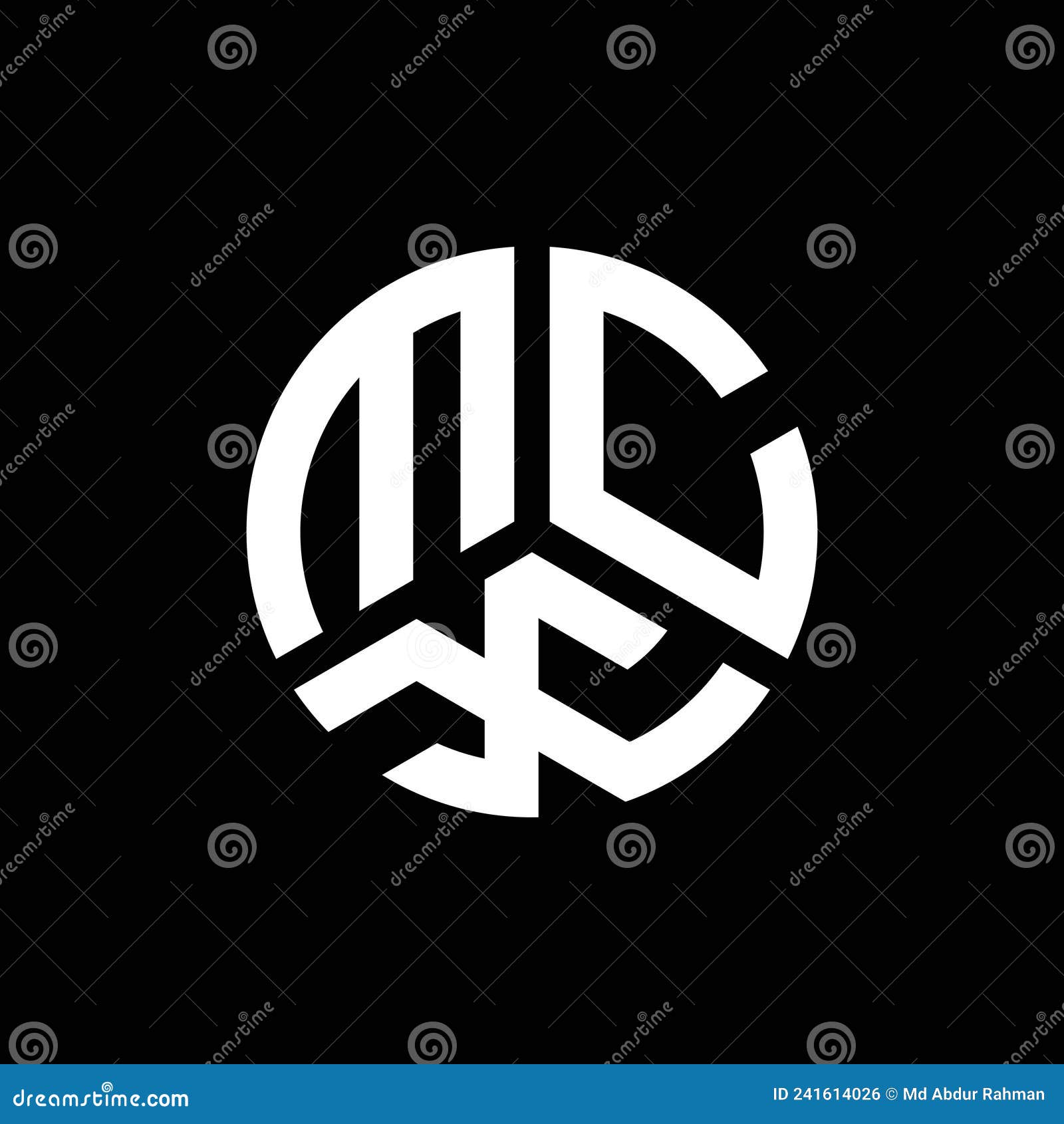 MCX Letter Logo Design on Black Background. MCX Creative Initials ...